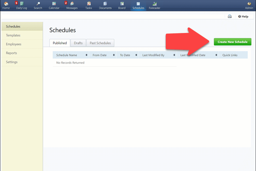 Creating Your First Schedule
