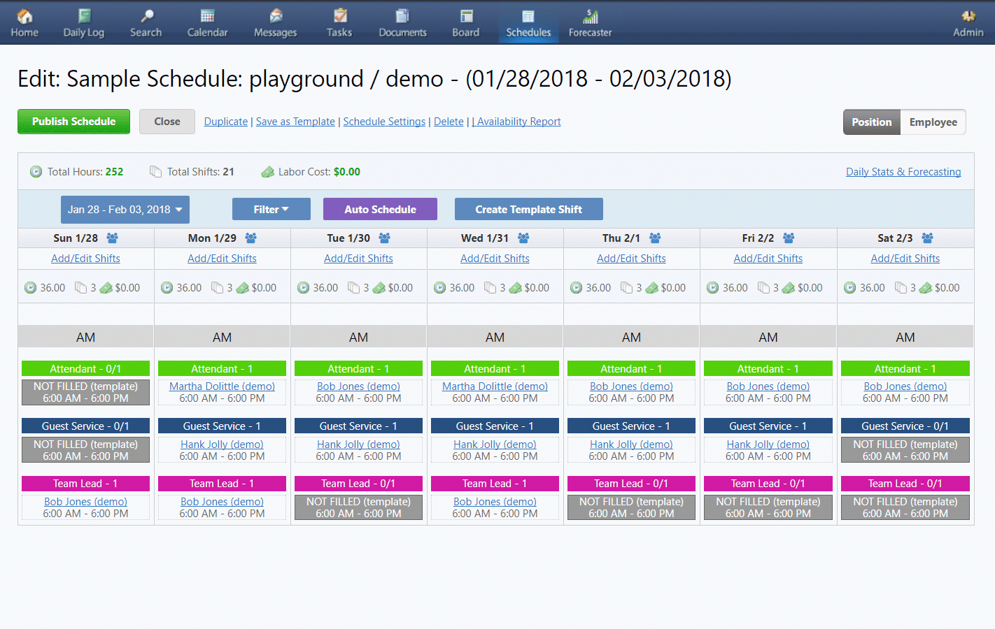 Creating Your First Schedule